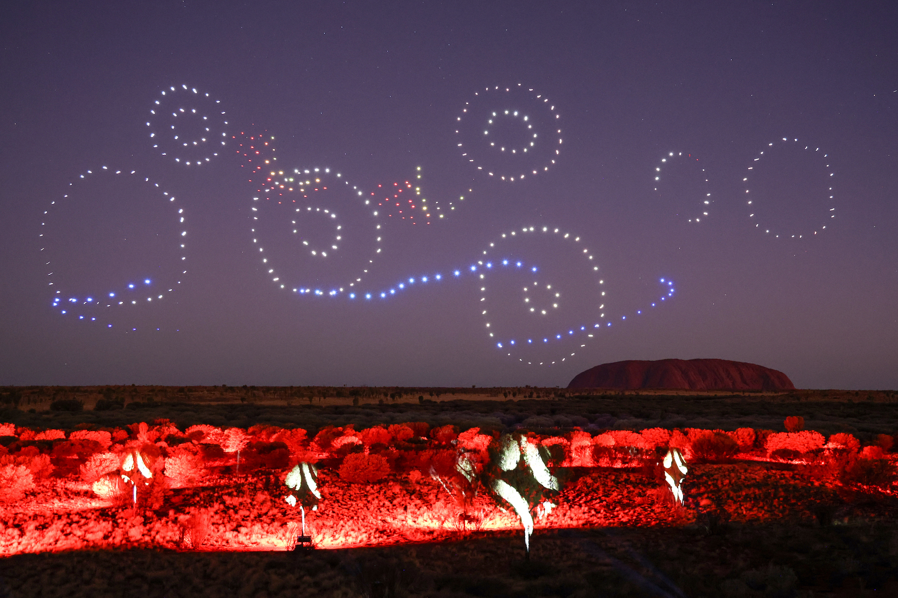 Uluru : Wintjiri Wiru Lights up the sky with a timeless story - Across ...